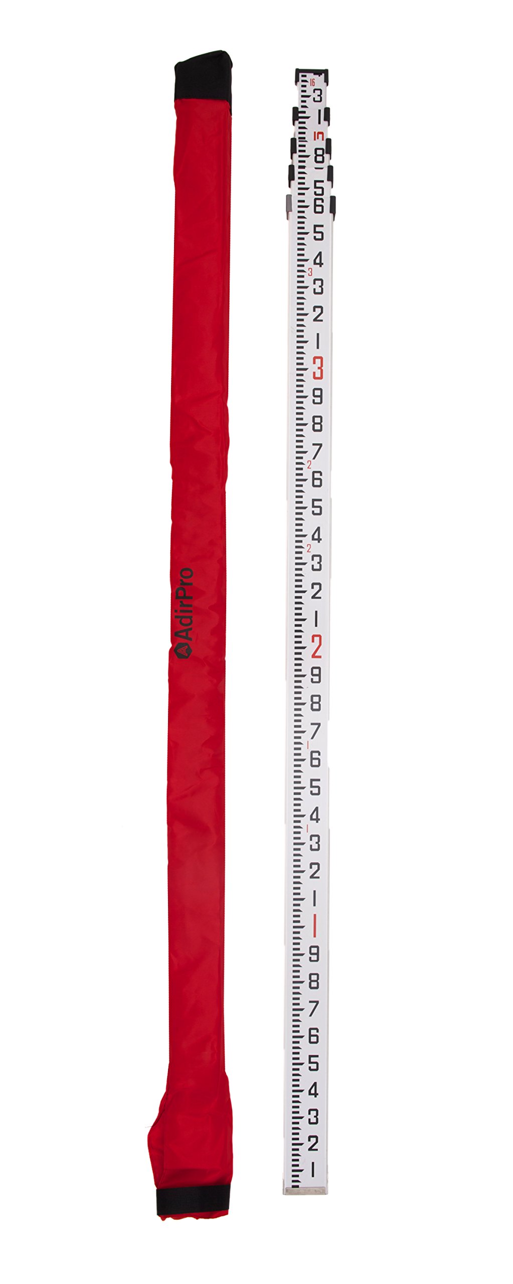 AdirPro Dual Side Aluminum Grade Rod (16FT) & AdirPro Aluminum Grade Rod Level (Orange) Bundle