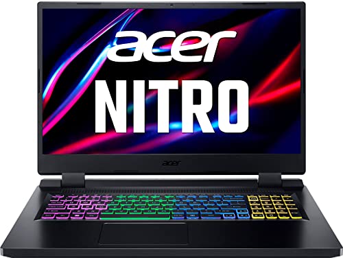 Acer Newest Nitro AN517 17.3" IPS 144Hz FHD Gaming Laptop, Intel 12-Core i5-12500H, 16GB RAM DDR4 1TB NVMe SSD, NVIDIA RTX 3050, Killer WiFi 6, RJ-45, Backlit Keyboard, Windows 11 Home