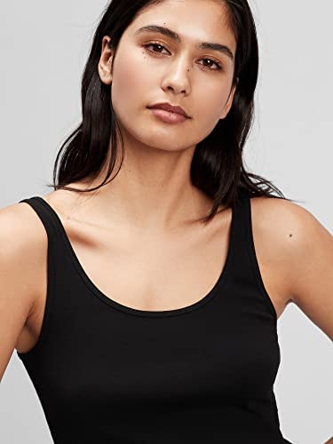 GAP Womens Favorite Tank Top Cami Shirt, True Black V2 2, Large US