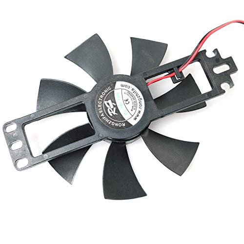 Magic&shell Cooling Fan 2PCS Black DC 18V Plastic Brushless Fan for Induction Cooker