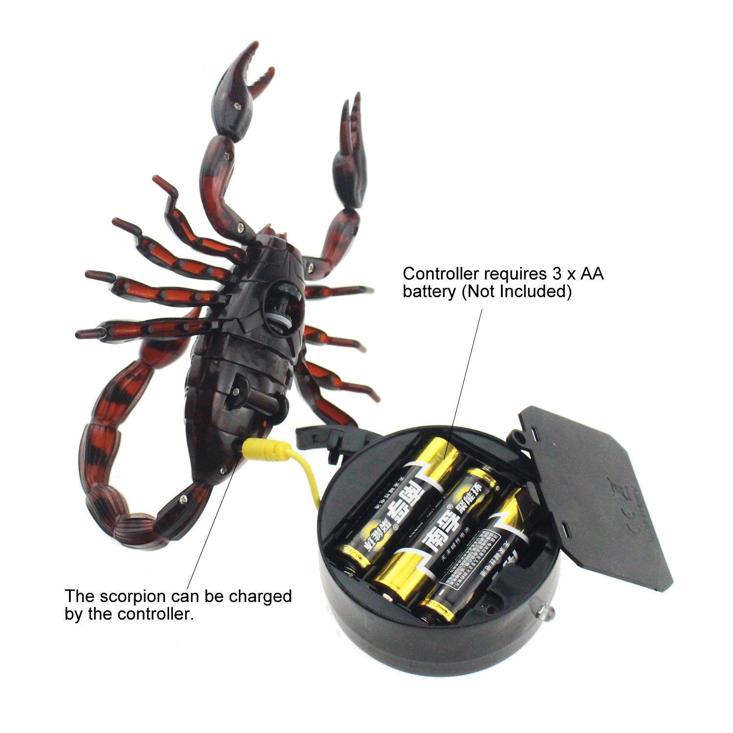 Tipmant Realistic RC Scorpion Remote Control Animal Vehicle Car Electric Scary Toy Halloween Kids Birthday Gift