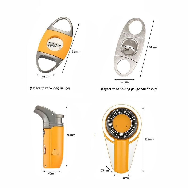 2024 New Lighter 3-Piece Set, Windproof Flame, Transparent Gas Window, Reusable, Suitable for Boyfriend, Girlfriend, and Daily Use (Color : C3)