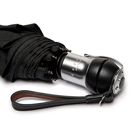 DAVEK SOLO UMBRELLA (Classic Black) - Quality Windproof Travel Umbrella with Automatic Open