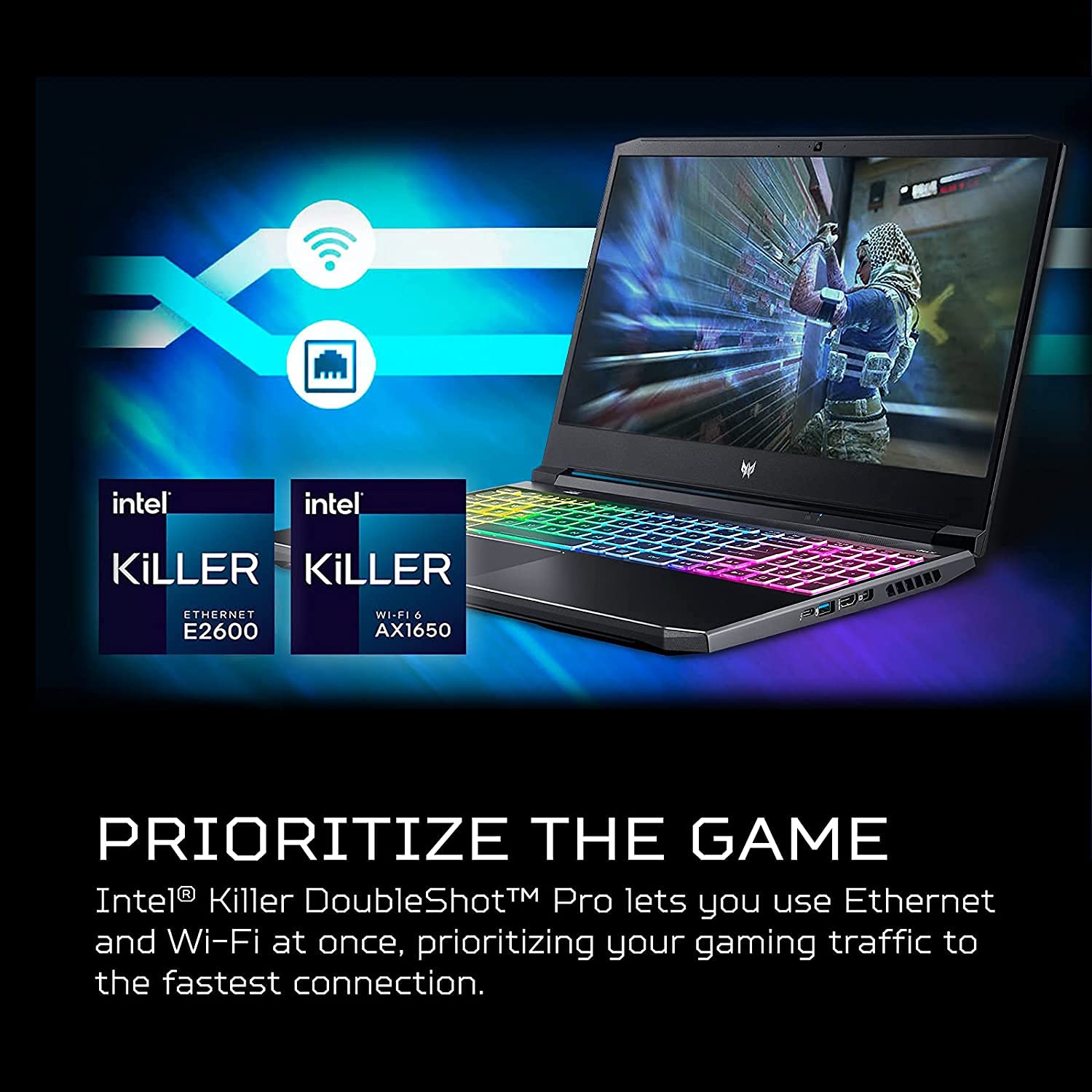 Acer Predator Helios 300 Ph315-54 Ph315-54-714u 15.6 Gaming Notebook - Full Hd - 1920 X 1080 - Intel Core I7 11th Gen I7-11800h Octa-core [8 Core] 2.30 Ghz - 16 Gb Total Ram - 1 Tb Hdd