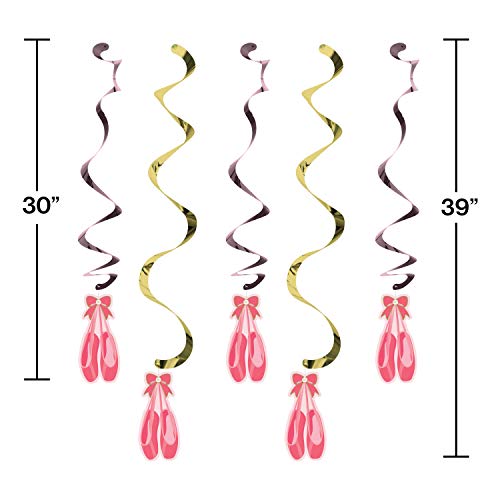 Creative Converting Twinkle Toes Assorted Danglers Hanging Decorations, One size, Pink