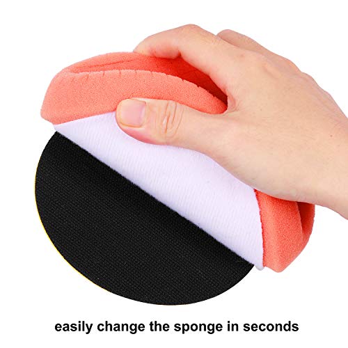 Makitoyo 5PCS 6 Inch Compound Buffing Sponge Pads,Compound Buffing Pads for Car Polisher Sanding, Polishing, Waxing,Polishing Pads Kit