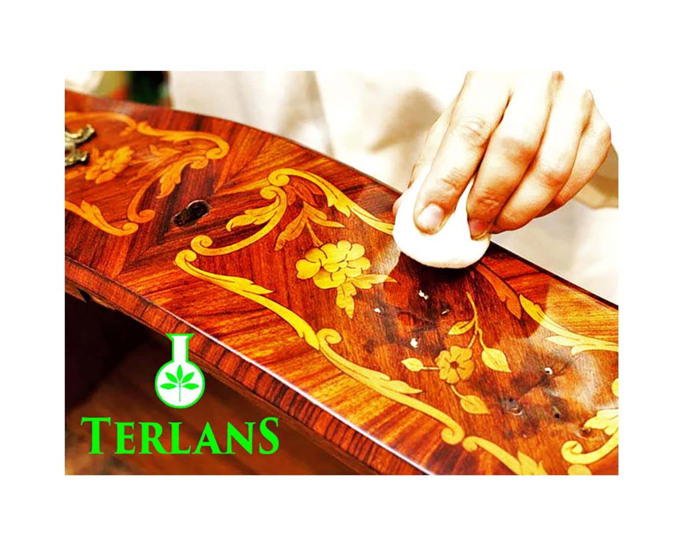 TERLANS Shellac Liquid Blonde 3.38 fl oz (100 ml) Antique Varnish for Musical Instruments and furnitures