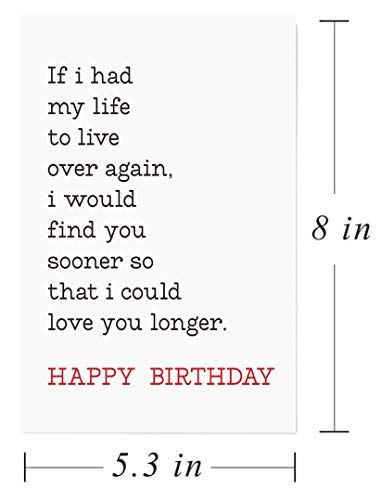Romantic Birthday Card,Love Cards For Boyfriend Girlfriend Husband Wife Him Her