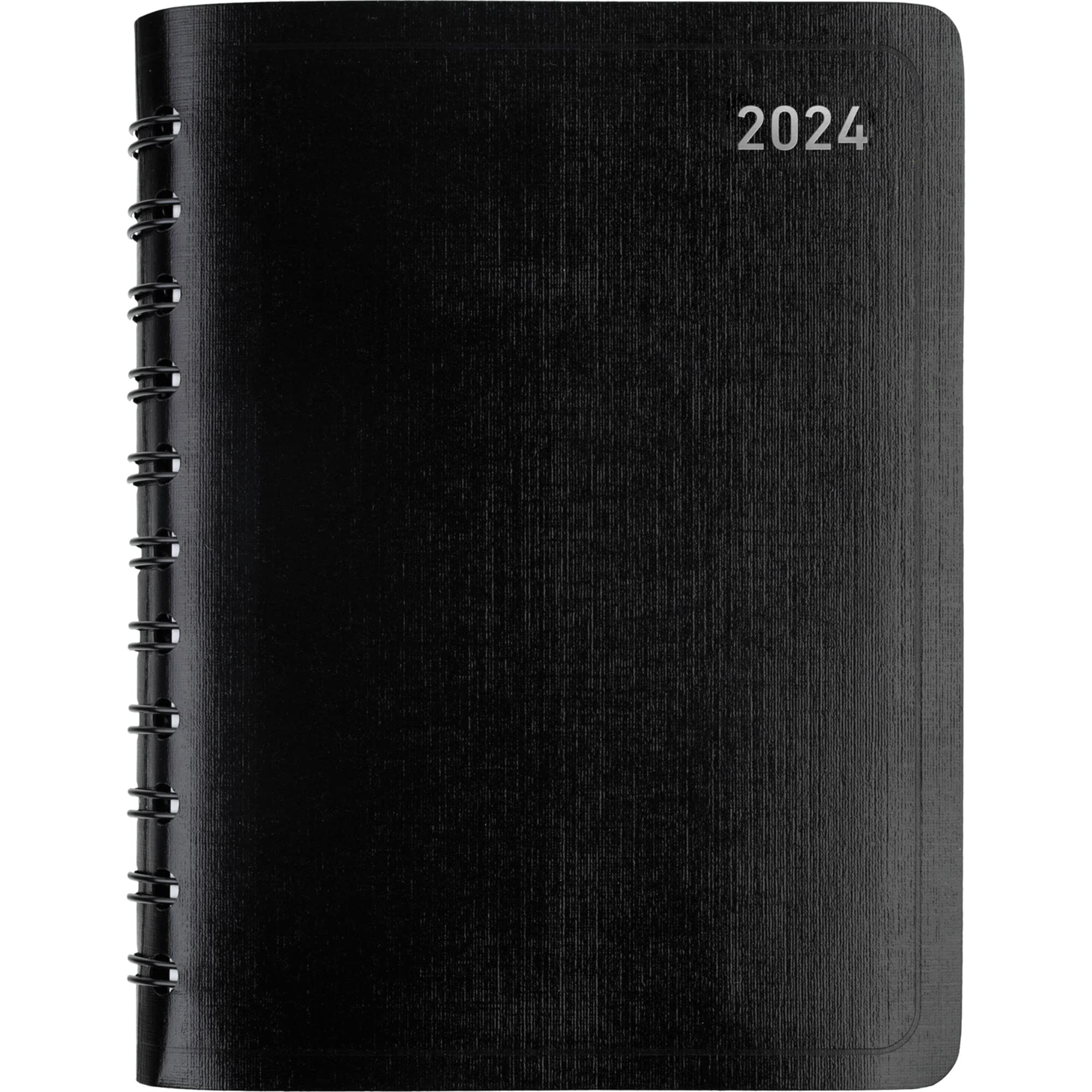 2024 Office DepotĀ® Brand Weekly/Monthly Planner, 4" x 6", Black, January to December 2024, OD711500