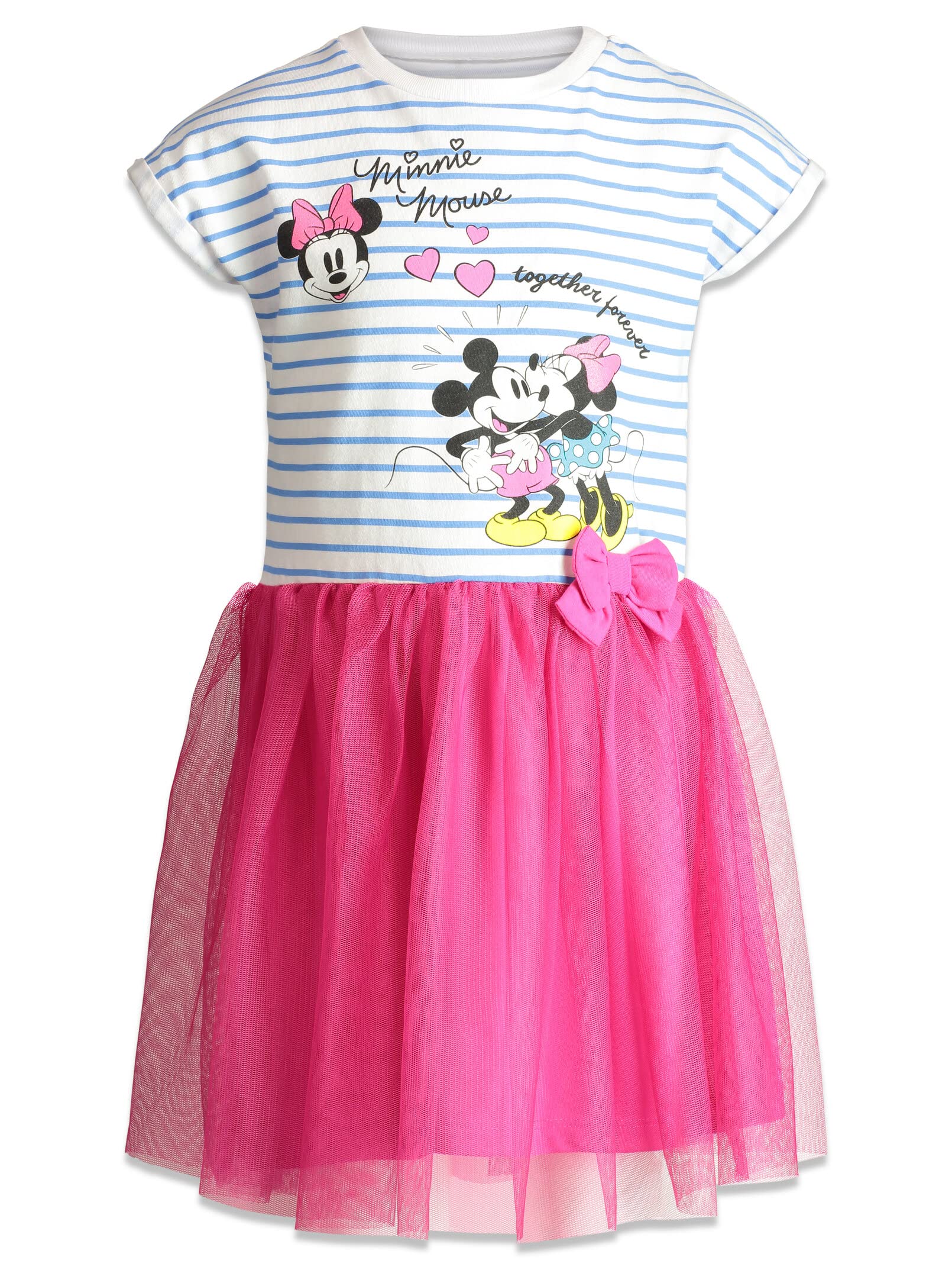 Disney Minnie Mouse Toddler Girls Tulle Dress Blue/Pink 4T