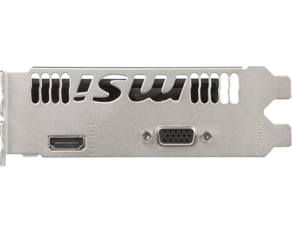 MSI GAMING GeForce GT 1030 2GB GDRR4 64-bit HDCP Support DirectX 12 ITX OC Graphics Card (GT 1030 AERO ITX 2GD4 OC)