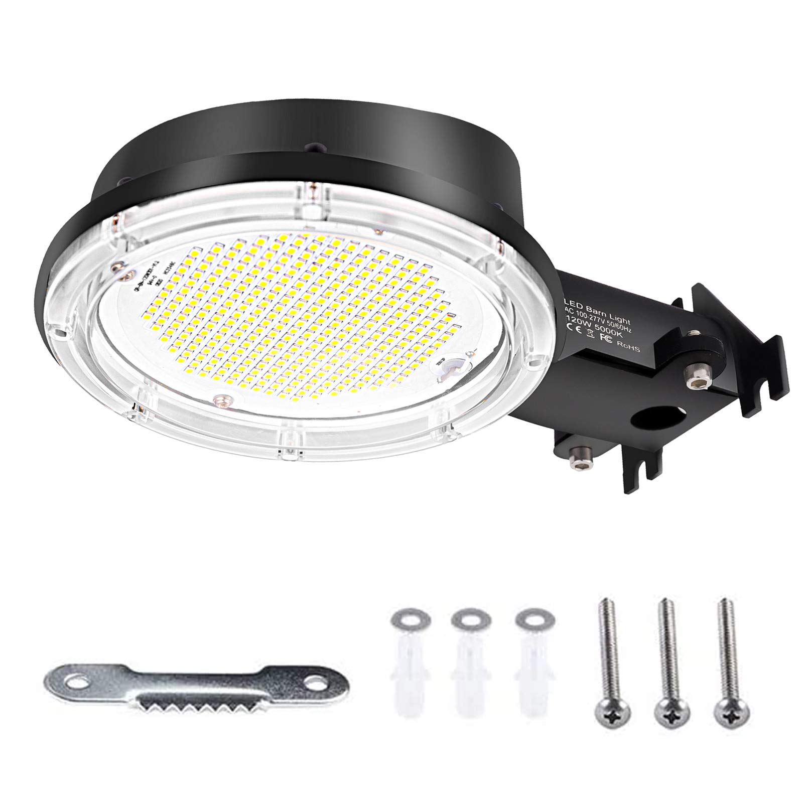 SERWING LED Barn Light 70W - Dusk to Dawn LED Outdoor Lighting, Super Bright 9900LM Security Yard Light (700W Incandescent Equiv.) 5000K Daylight IP65 Waterproof for Outdoor Street Area Lighting