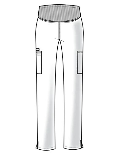 Cherokee Maternity Scrub Pants for Women, Workwear Professionals Soft Stretch WW220, M, Black