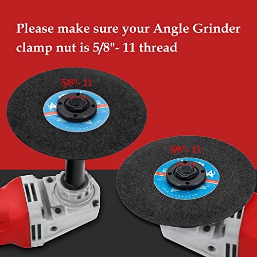 5/8"-11 Angle Grinder Extension Shaft 5/8"-11, Angle Grinder Lengthen Connecting Rod, 2 Pack 80 mm*1/120 mm*1 Thread Angle Grinder Extension Connecting Rod for Polisher and Angle Grinder