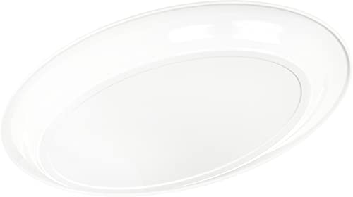 Carlisle FoodService Products Displayware Plastic Catering Platter 21" x 15" White