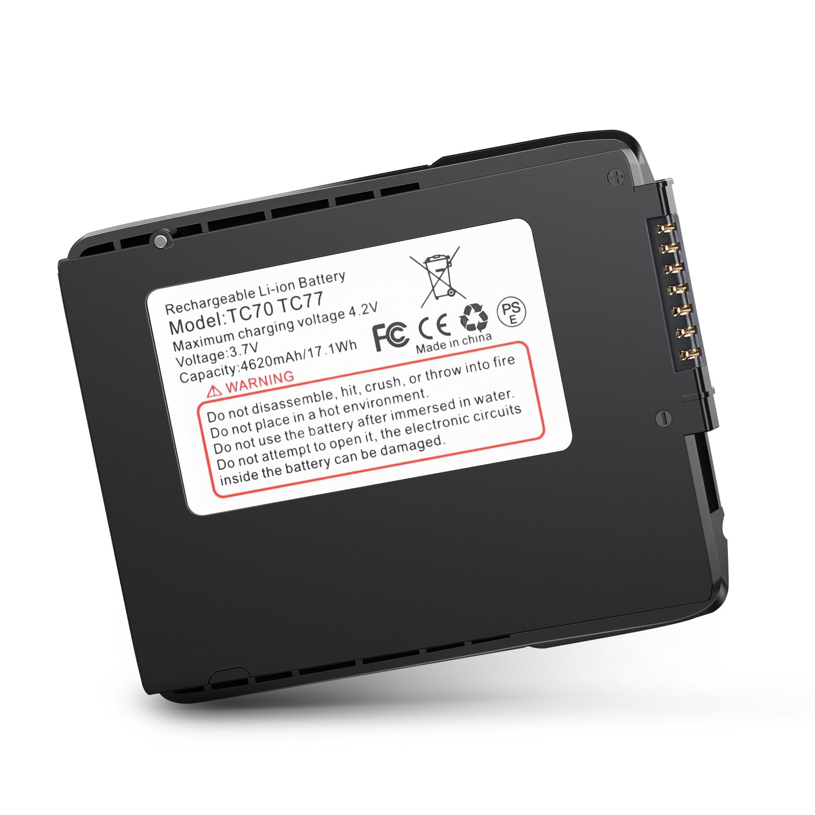 4620mAh TC77 Battery Replacement for Zebra Symbol Motorola TC70 TC72 TC75 TC77 TC700h TC700k TC720l TC75x TC75EK TC75AH TC75GK TC700H TC700K TC77HL BT-000318 Wireless Barcode Scanner