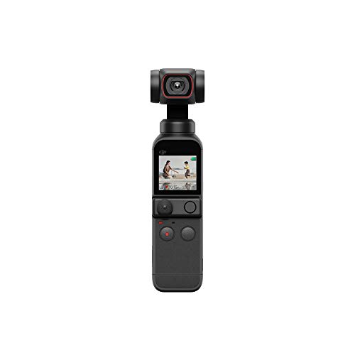 DJI Pocket 2 - Handheld 3-Axis Gimbal Stabilizer with 4K Camera, 1/1.7β CMOS, 64MP Photo, Pocket-Sized, ActiveTrack 3.0, Glamour Effects, YouTube TikTok Video Vlog, for Android and iPhone, Black
