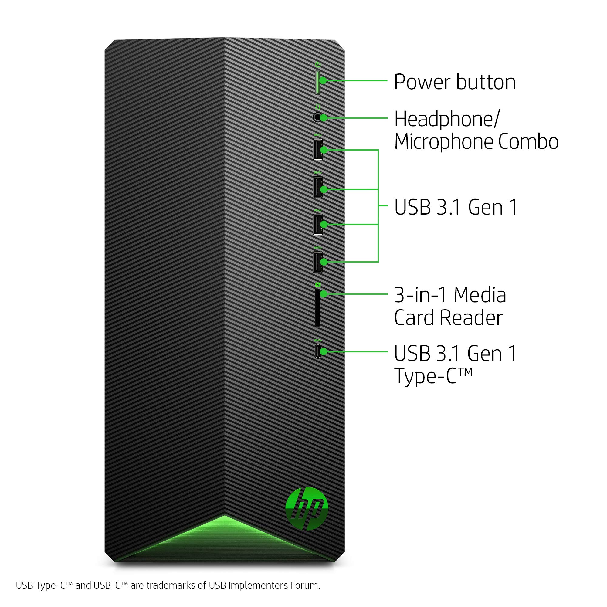 HP Pavilion Gaming Desktop Computer, 9th Generation Intel Core i5-9400F Processor, NVIDIA GeForce GTX 1650 4 GB, 8 GB RAM, 256 GB SSD, Windows 10 Home (TG01-0020, Black)