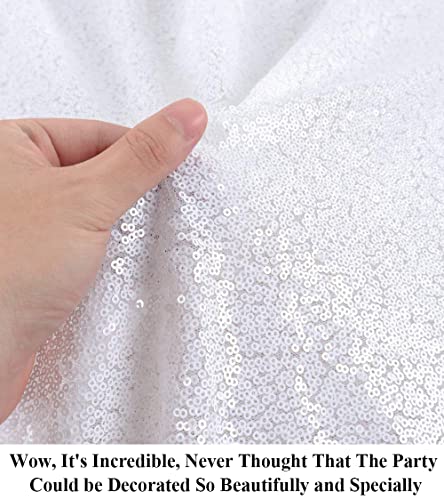 Partisout Sequin Fabric Glitter Fabric 1 Yard Fabric by The Yard Little Mermaid Fabric Material Fabric Sparkly Fabric Mesh Fabric Vinyl Fabric Sequence Fabric Material for Sewing