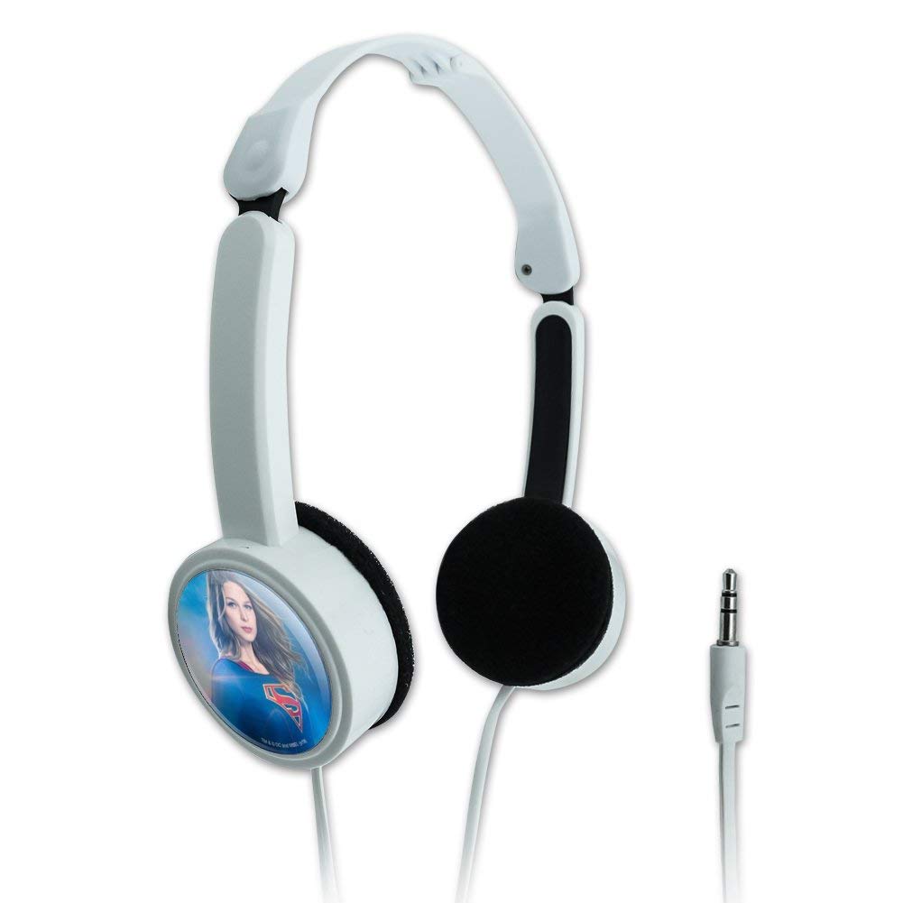 GRAPHICS & MORE Supergirl TV Series Supergirl Character Novelty Travel Portable On-Ear Foldable Headphones