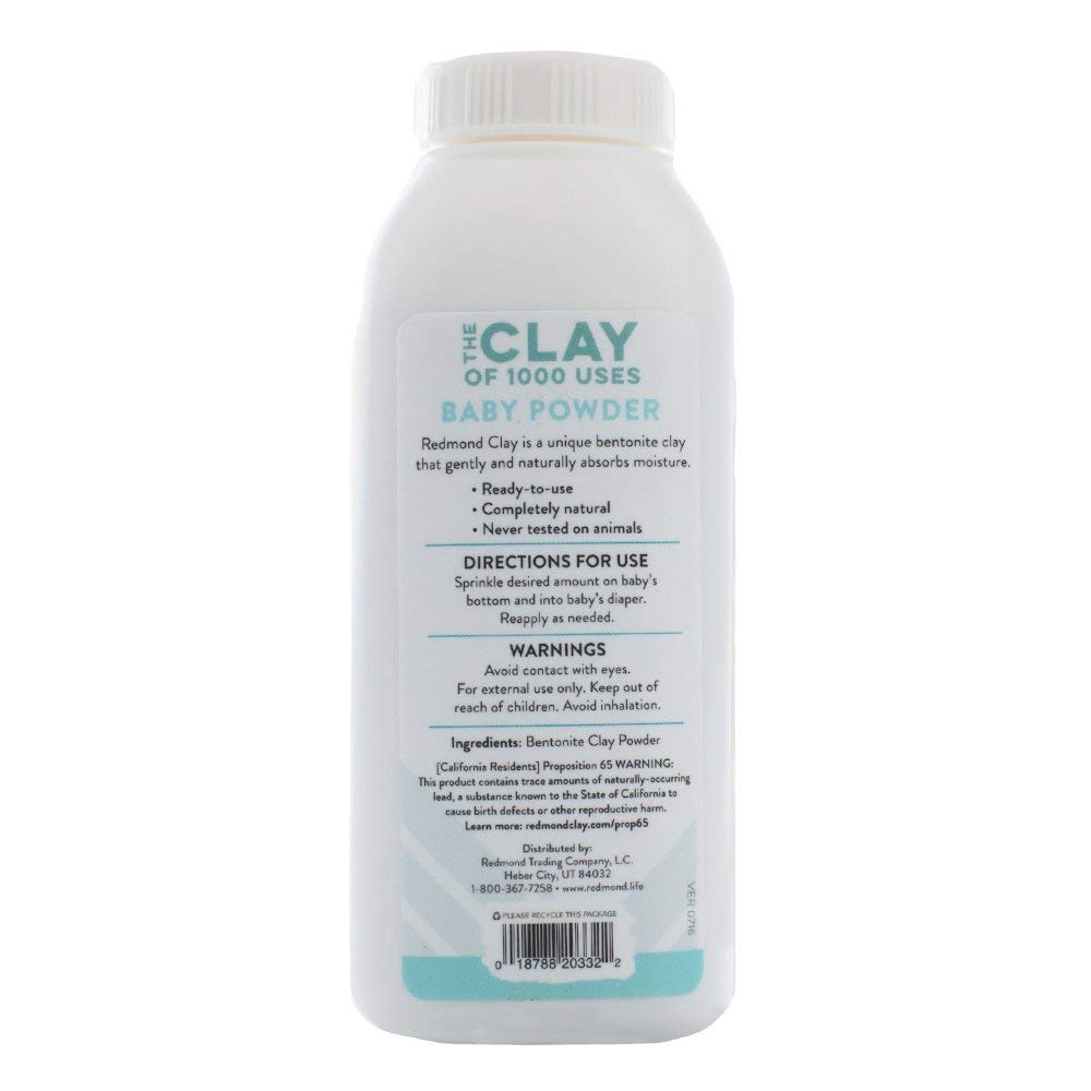 Redmond Clay Baby Powder, 3 Ounce (2 Pack)