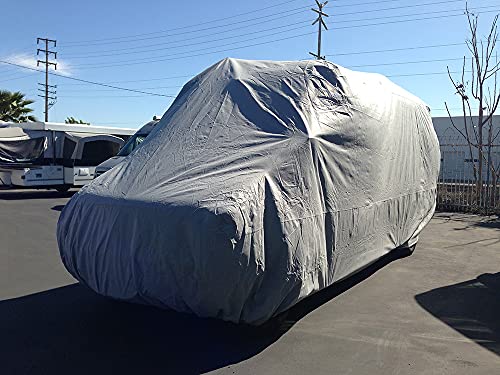 CarsCover Waterproof Class B RV High Top Conversion Van Cover Fit up to 21ft (252 inch) Sprinter, Minibus, Winnebago Era, Roadtrek, Airstream Interstate, Great West, Leisure Travel, Pleasure-Way