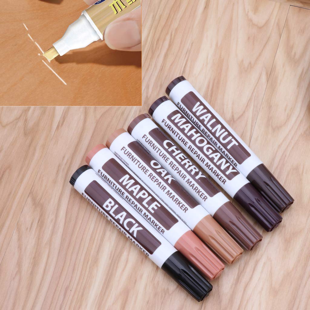 Youngy Furniture Repair Wood Cabinet Floor Touch Up Markers Scratch Filler Remover - Oak