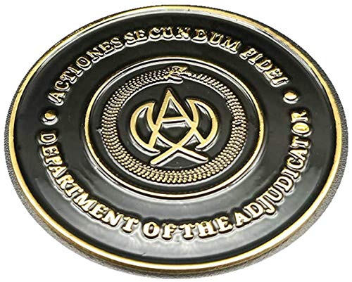 Aiyee Black Coins,Collecting Coins Black Metal Adjudicator Coin,1pcs