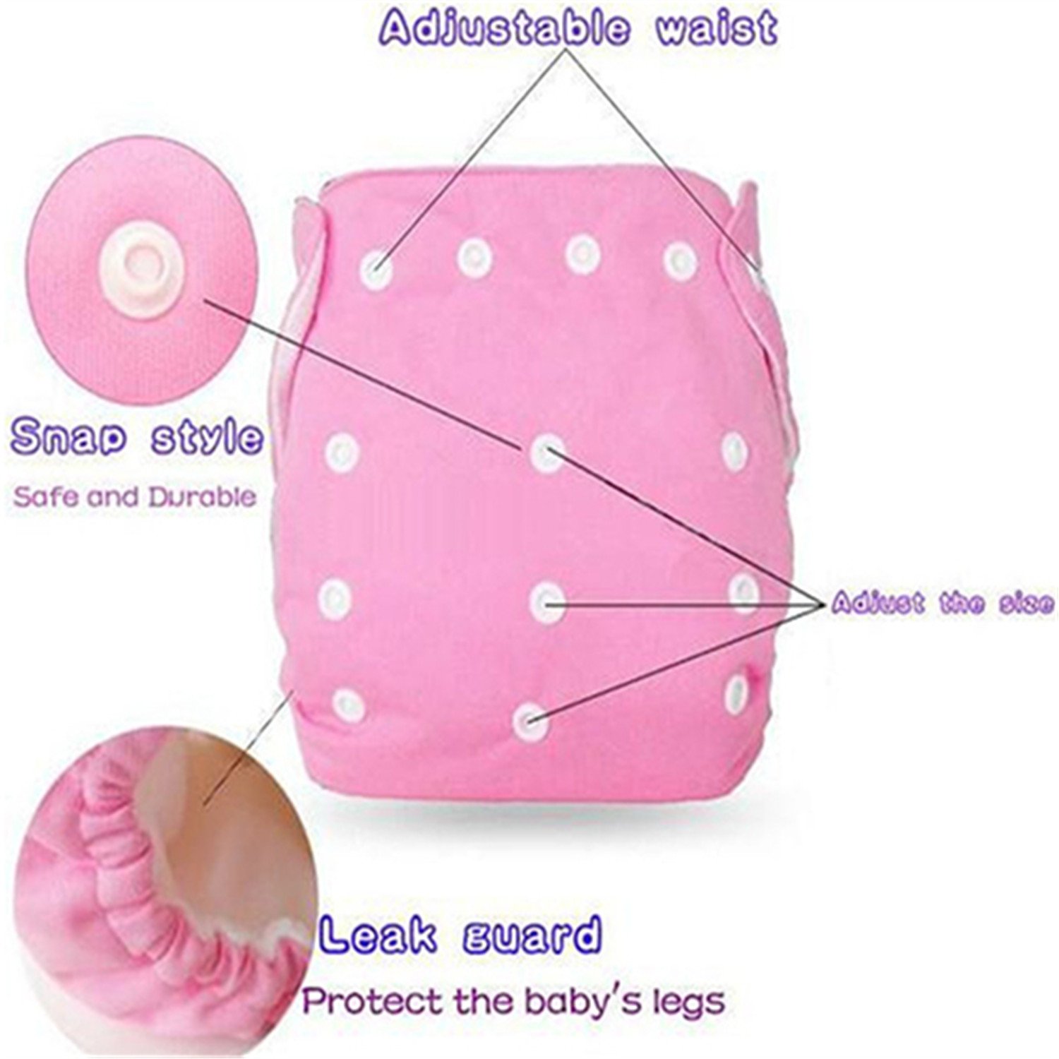 storeofbaby Unisex Baby Reusable Swim Diapers Washable Pool Pants for Swimming Lessons