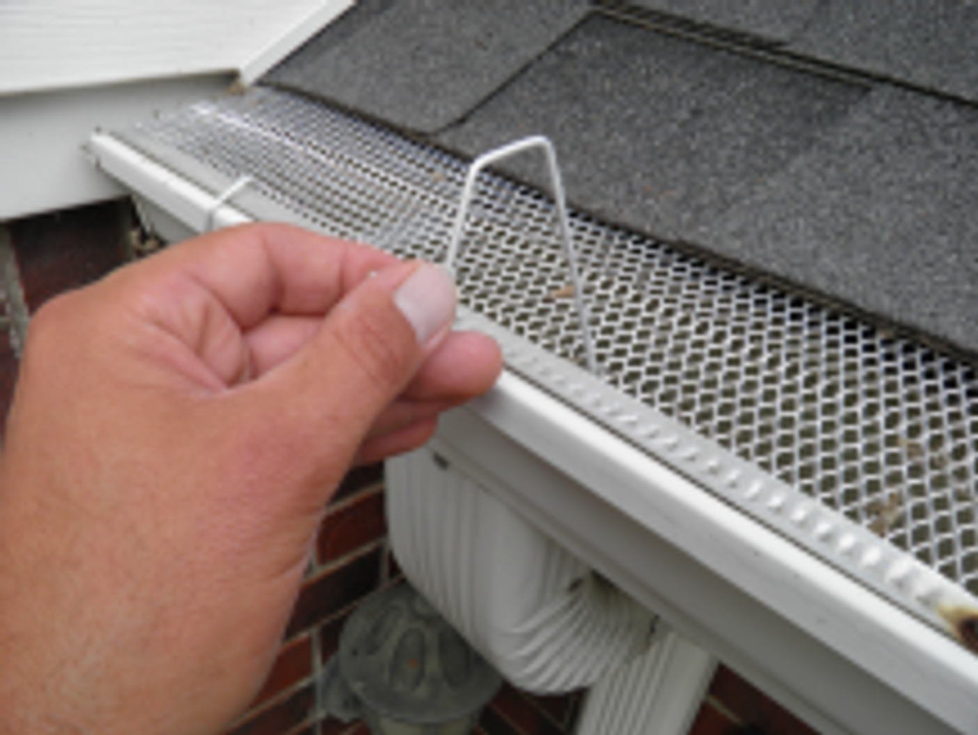 Christmas Hook - Christmas Light Hanger for Gutters with Mesh Leaf Guard [Metal Hooks] - 50 Count