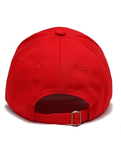 Cosfunmax Bubba Gump Hat Adjustable Shrimp Co. Embroidered Forrest Gump Baseball Cap Red (Red 1)