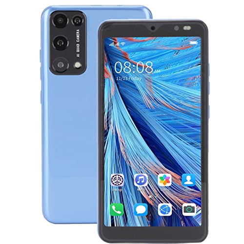 Bewinner Rino8 Pro Unlocked Smartphone, 5.45 Inch 2GB RAM 32GB ROM Face Recognition Dual SIM 3G Unlocked Mobile Phone Quad Core Cellphone for Android 6.0(Blue)