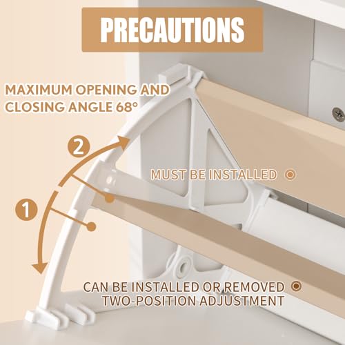 KUMIUNION Shoe Storage Cabinet with 2 Flip Drawers, Slim Freestanding Storage Racks for Entryway, Hallway, Hidden Narrow Shoe Organizers Perfect for Heels, Boots, Slippers, White