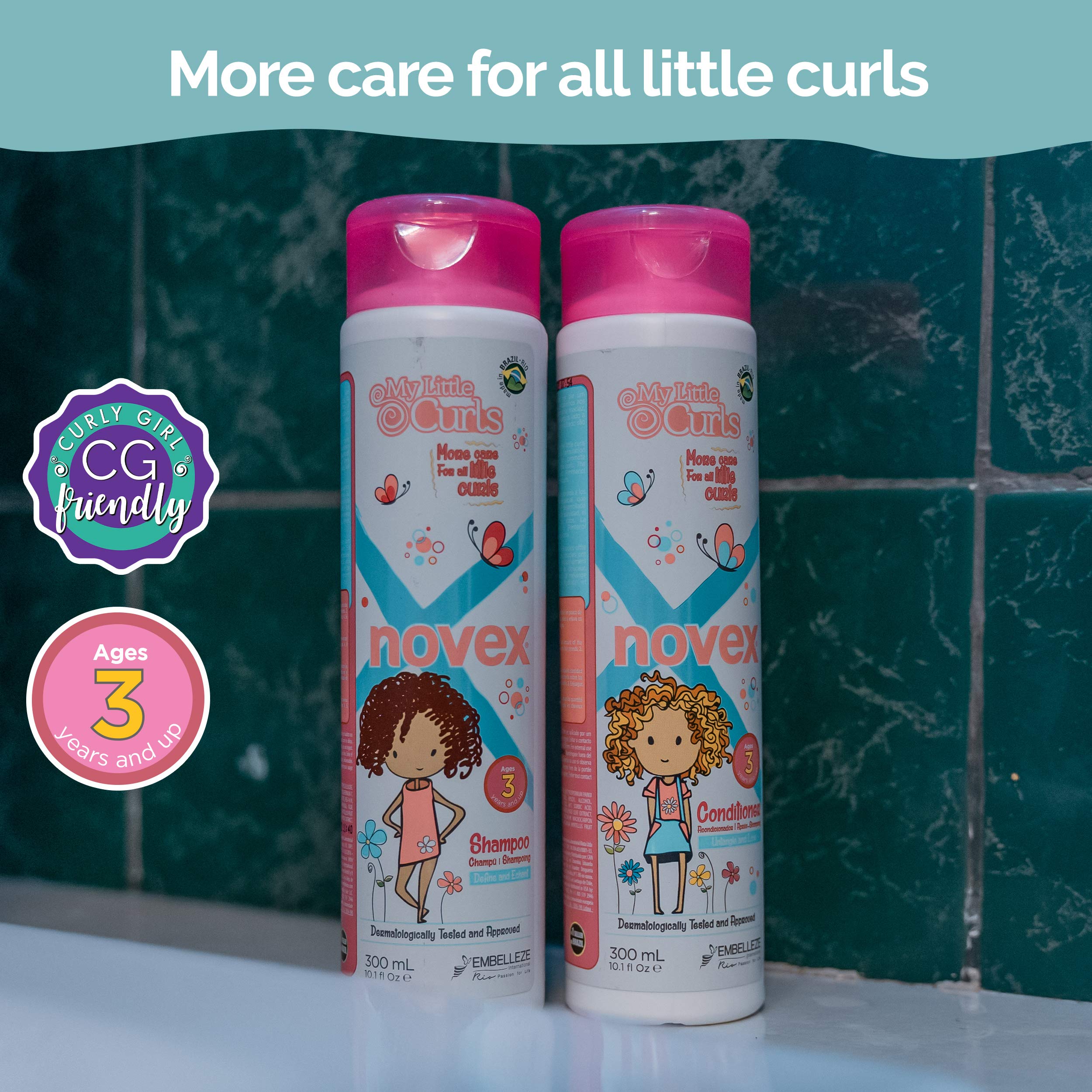 NOVEX Shampoo 10.1oz + Conditioner 10.1oz Set (My Little Curls)