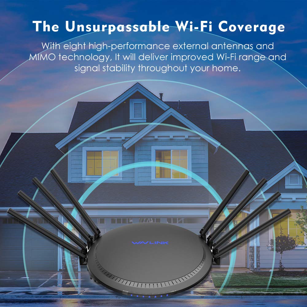 WAVLINK Outdoor WiFi Extender Dual Band 2.4/5.8GHz Long Range WiFi Extender,Weatherproof Outdoor WiFi Range Extender for Backyard with PoE Powered,Support Access Point/Repeater Mode