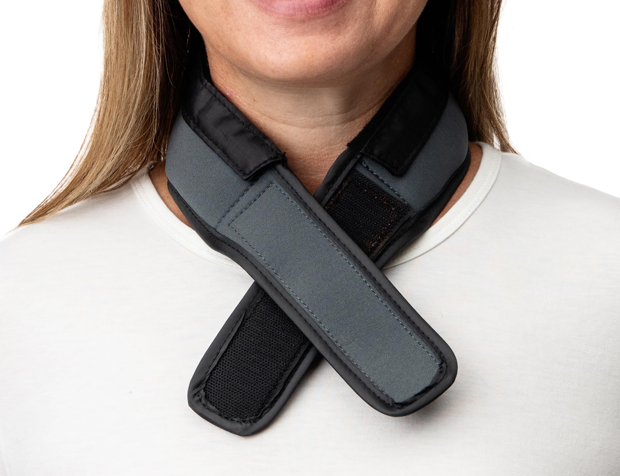 FlexiFreeze Cooling Collar - Neck Cooling Ice Wrap, Charcoal