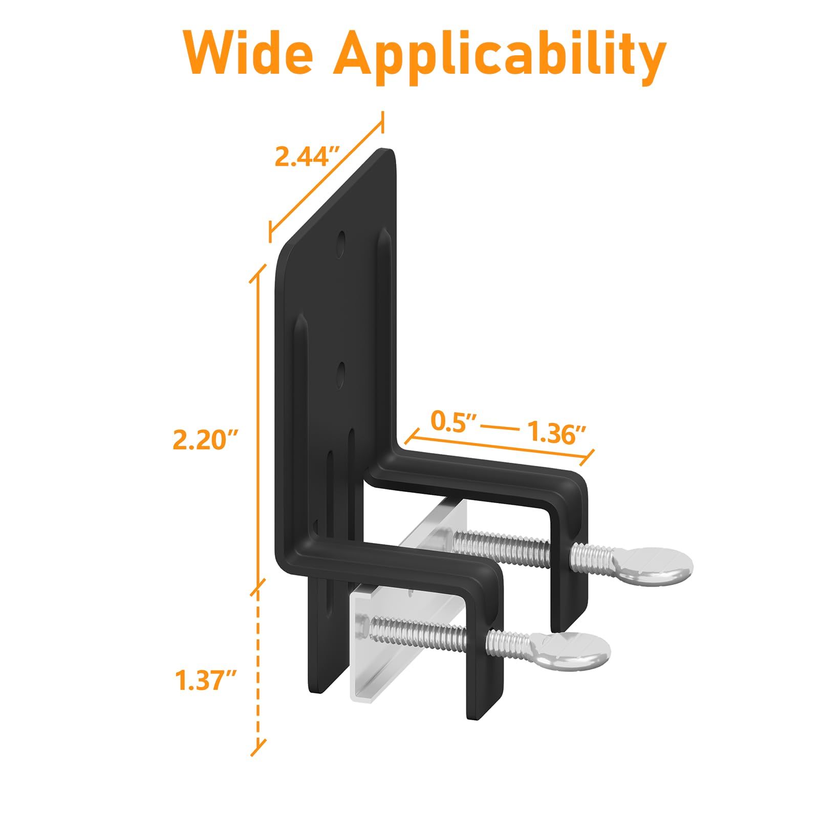 Askeld 6 PCS Non-Slip Mattress Gaskets, Mattress Gripper for Metal Bed Frame, Adjustable Mattress Slide Stopper, Durable Mattress Retainer Bar,Keep Mattress from Sliding,Black