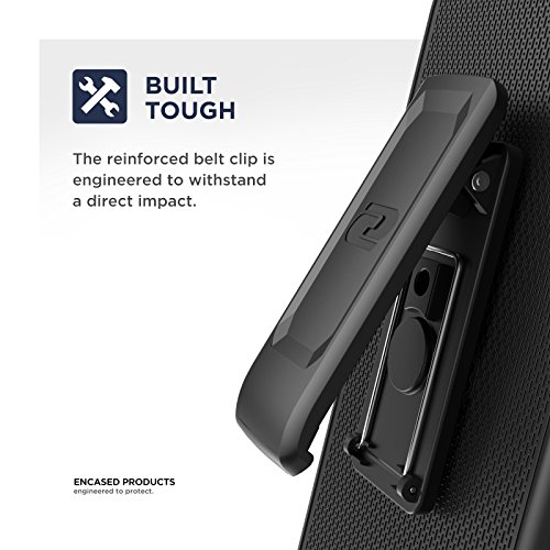 Encased iPhone 11 Belt Clip Case (DuraClip Series) Ultra Slim Cover with Holster (Black)
