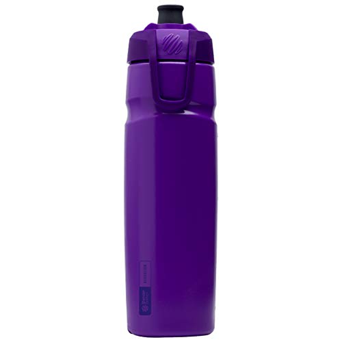 BlenderBottle Hydration Halex Squeeze Water Bottle with Straw, 32-Ounce, UltraViolet