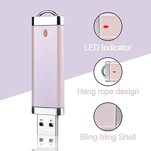 Sanfeya 5 Pack 64GB USB 2.0 Flash Drives, USB Flash Drives Memory Sticks Thumb Drives USB Sticks Pen Drives (5 Mixed Colors: Blue, Green, Pink, Purple, Yellow)