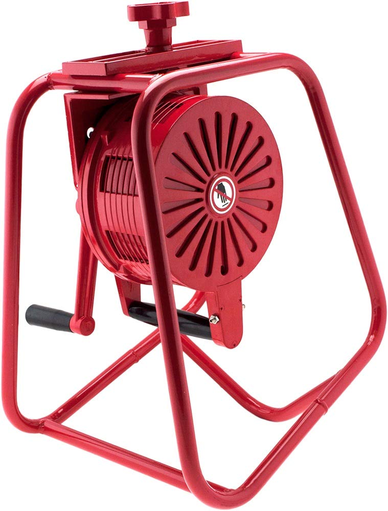 Vixen Horns Air Raid Hand Crank Siren, Loud Heavy Duty Tornado Siren with Rail Stand, Fire Air-raid Alarm, Warning Construction Air Horn VXS-1200MBR