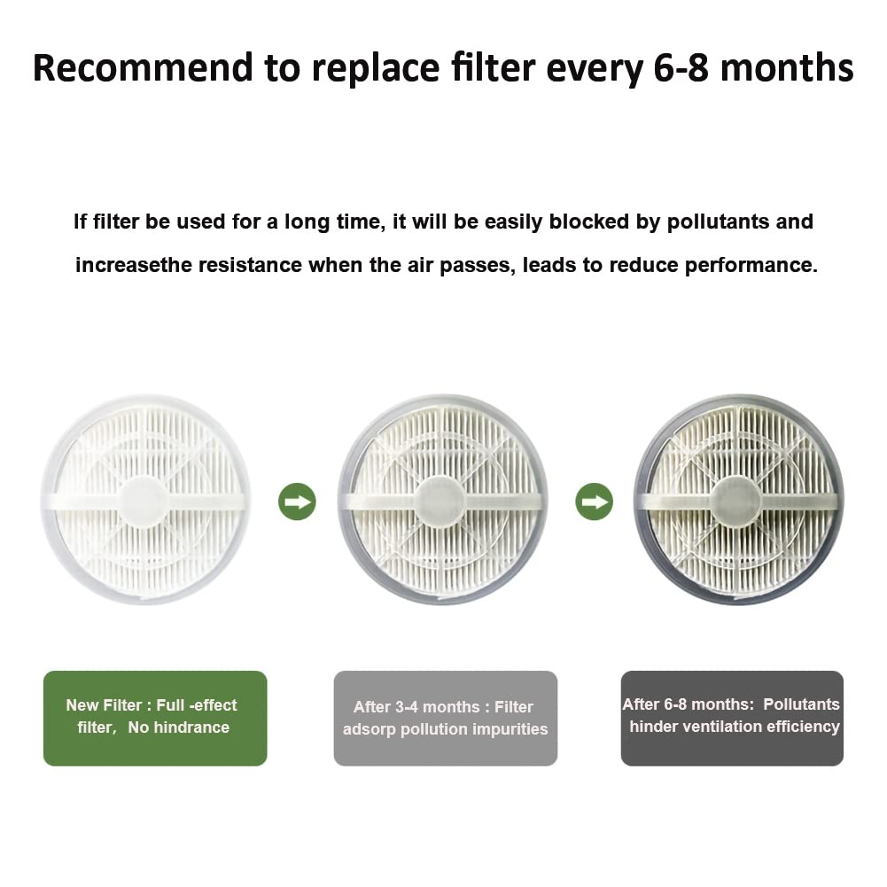 RIGOGLIOSO Portable Air Purifier,Air lonizer,USB Air Cleaner, True Hepa Homes Air Purifier Replacement Filter, Models GL2103/SY900S Filter