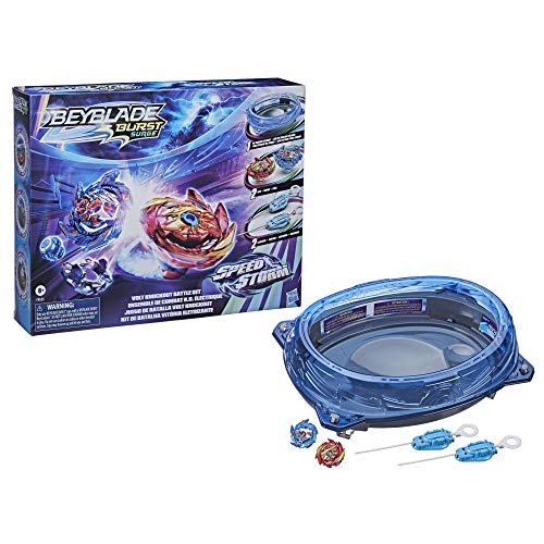 BEYBLADE Burst Surge Speedstorm Volt Knockout Battle Set β Complete Battle Game Set with Beystadium, 2 Battling Top Toys and 2 Launchers