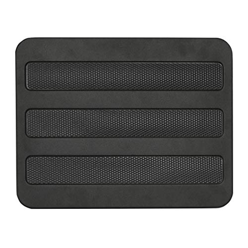 Safco Products Ergonomic Tilting Footrest, Durable Steel Construction, Great for Tables and Desks, Black, 12"D x 15"W x 5.25"H