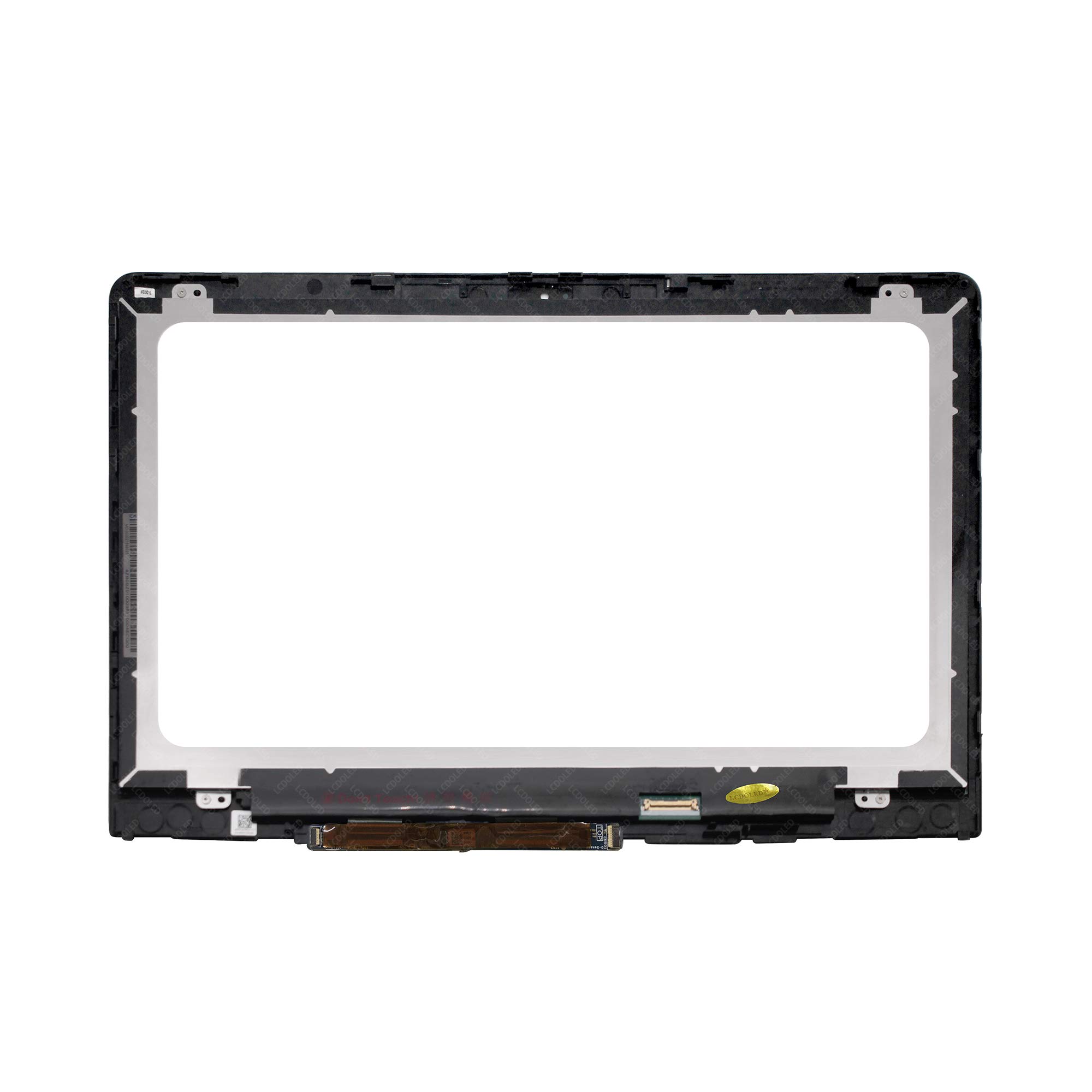 LCDOLED Replacement 14 inches FHD 1080P IPS LCD Display Touch Screen Digitizer Assembly Bezel with Board for HP Pavilion x360 m 14m-ba 14m-ba000 14m-ba100 14-ba153cl 14-ba253cl 14m-ba011dx 14m-ba114dx