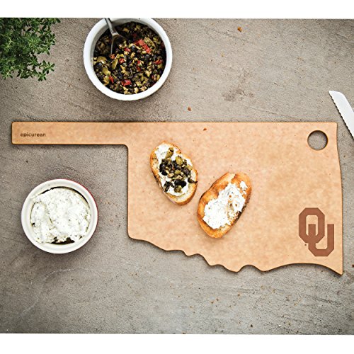 Epicurean University of Oklahoma Sooners Cheese Board, Natural/Slate