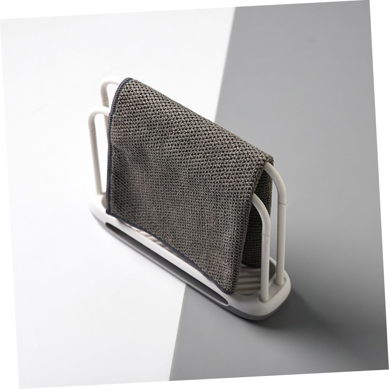 SHOWERORO Kitchen Gadget Countertop Organizer Towel Shelf Towels Rack Detachable Towel Rack Grey Towel Rack Towel Holder Countertop Towel Stand Towel Standing Rack Absorb Water Storage Rack