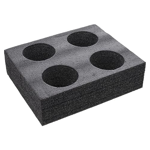 2pcs Knitted Cotton Cup Holder Foam Cup Carrier Takeout Packing Supply Takeout Cup Carrier Coffee Drinks Takeout 4-Cup Tray epe Foam Composite Pearl Cotton Coffee Cup re-usable