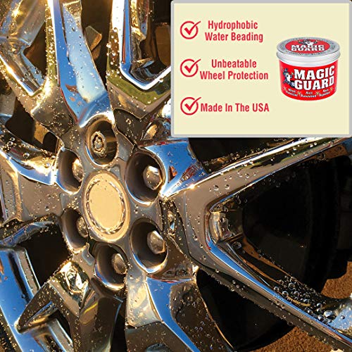 Magic Guard – Best Wheel Wax – Sealant & Protection for All Wheels – Easy Removal of Brake Dust & Road Grime - Hydrophobic – Acid, Corrosion & Moisture Resistant – Made in USA – 4 oz