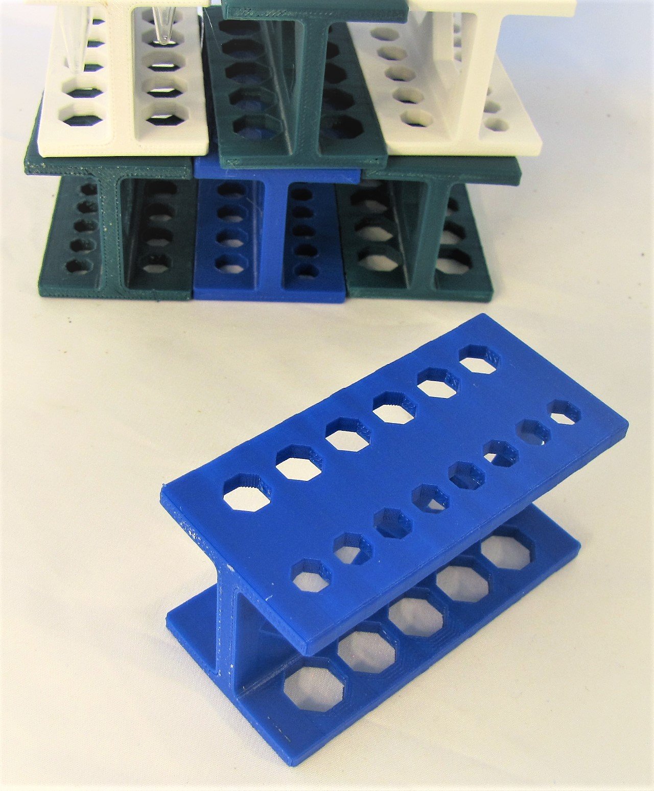 Mini Rack for Microcentrifuge Tubes, Micro Stand, Centrifuge Tube Holder. Fit 1.5 0.5 0.2 ml Tubes & PCR Strip (1)